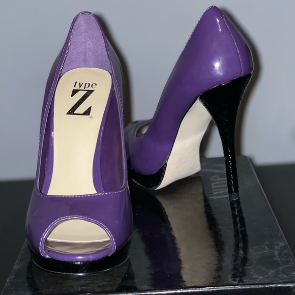 Type Z | Shoes | Purple Leonara Heels | Poshmark